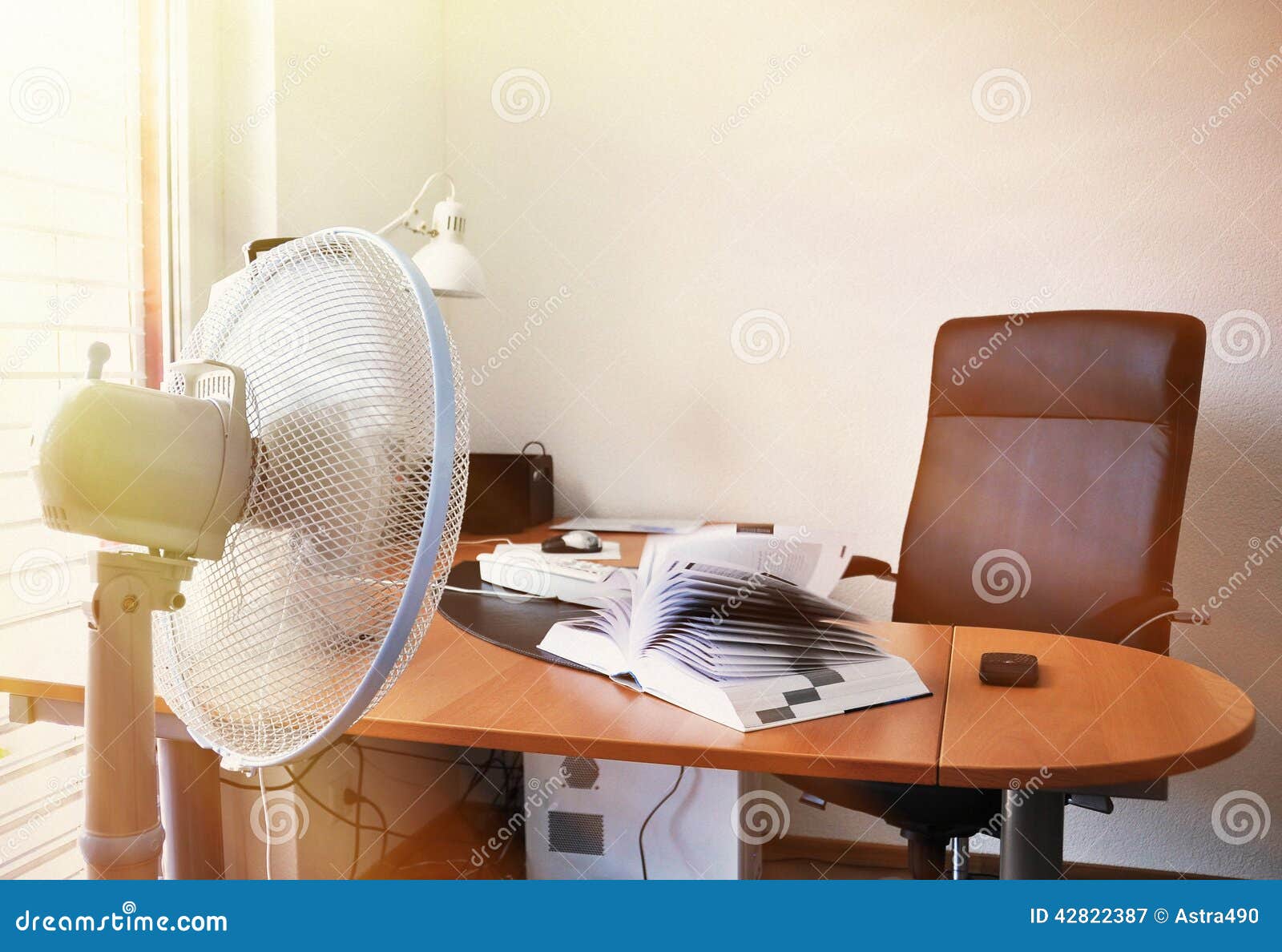 Fan in the office stock image. Image of high, monitor - 42822387