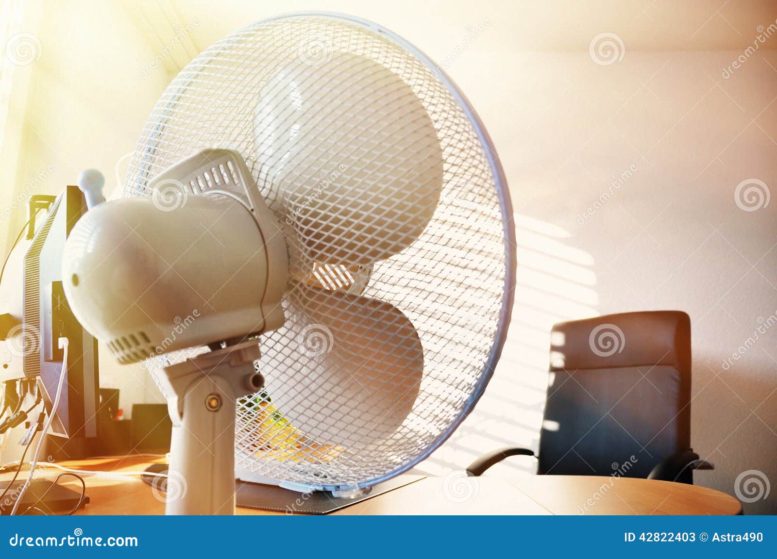 Fan in the office stock image. Image of ambiance, fiendish - 42822403