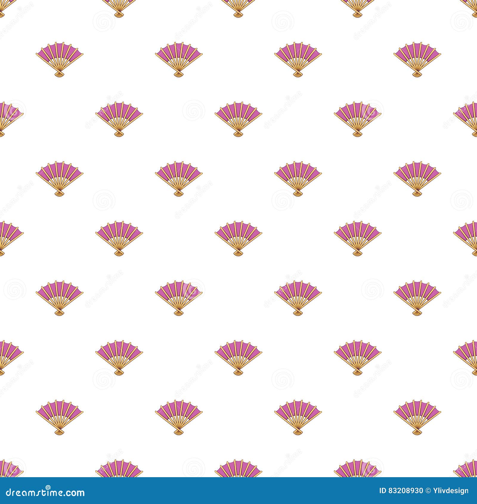 Fan pattern, cartoon style stock vector. Illustration of creative ...