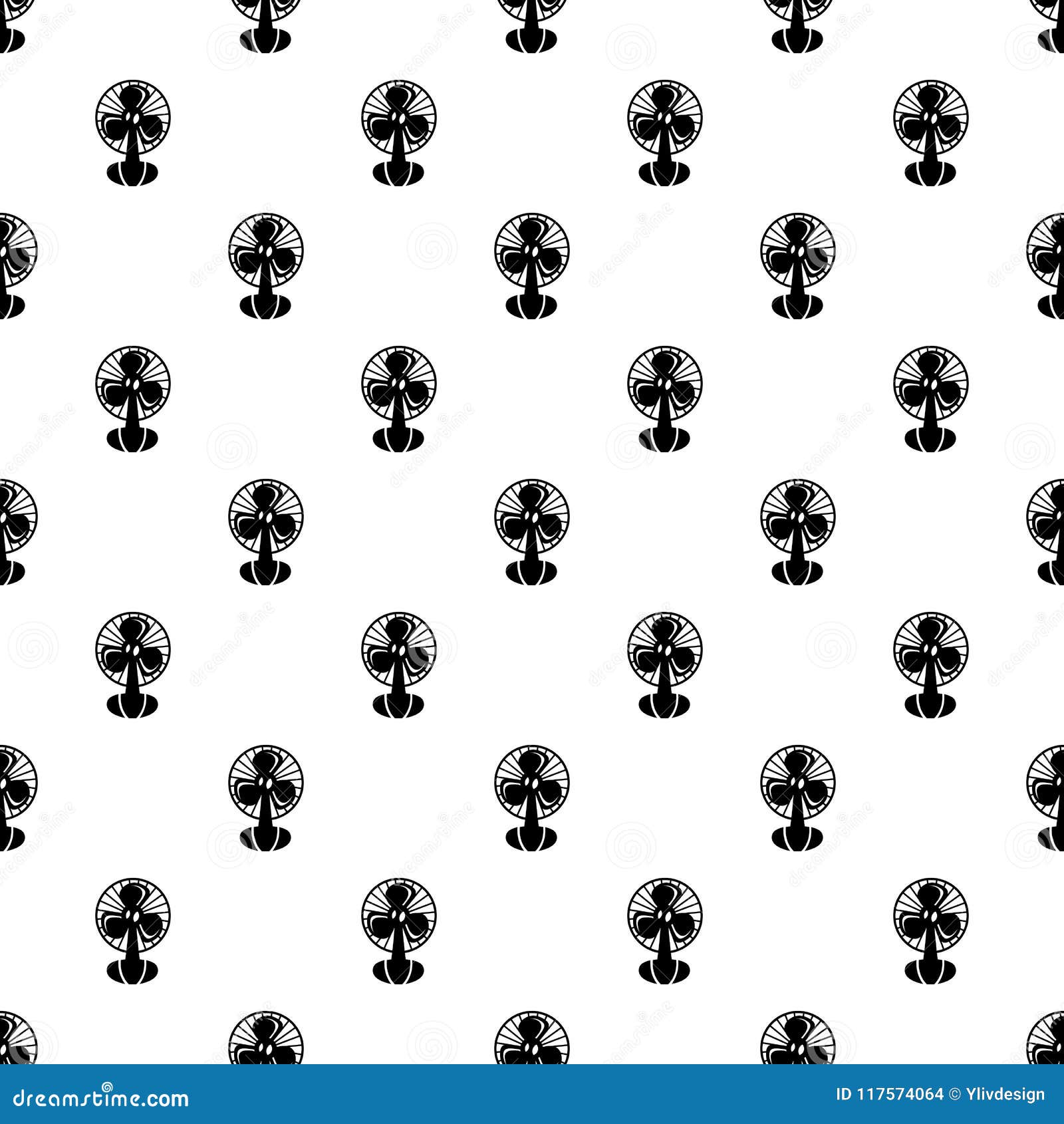 Fan Pattern Vector Seamless Stock Vector - Illustration of industrial ...