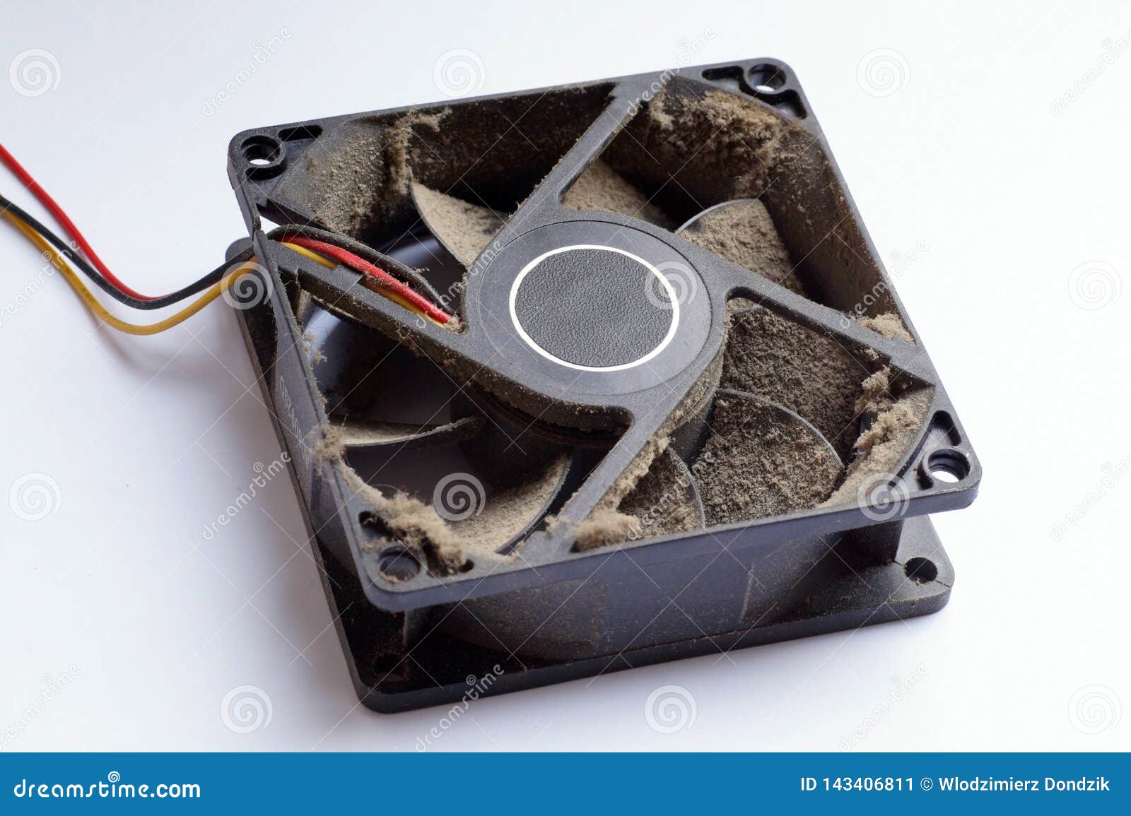 Fan Removed from the Personal Computer. Dust and Dirt Stock Image ...