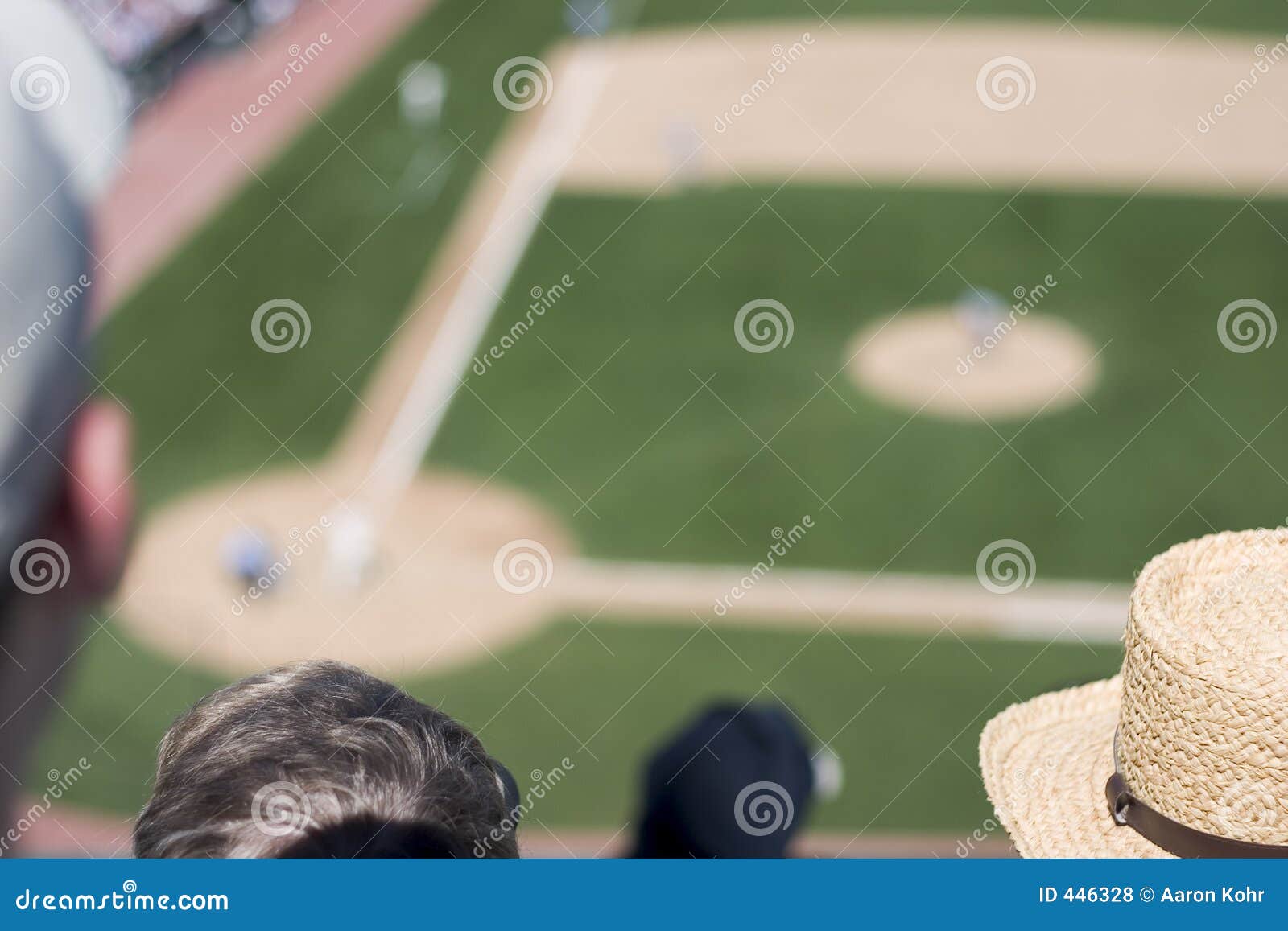 Fan S View of a Baseball Game Stock Photo - Image of view, ball: 446328