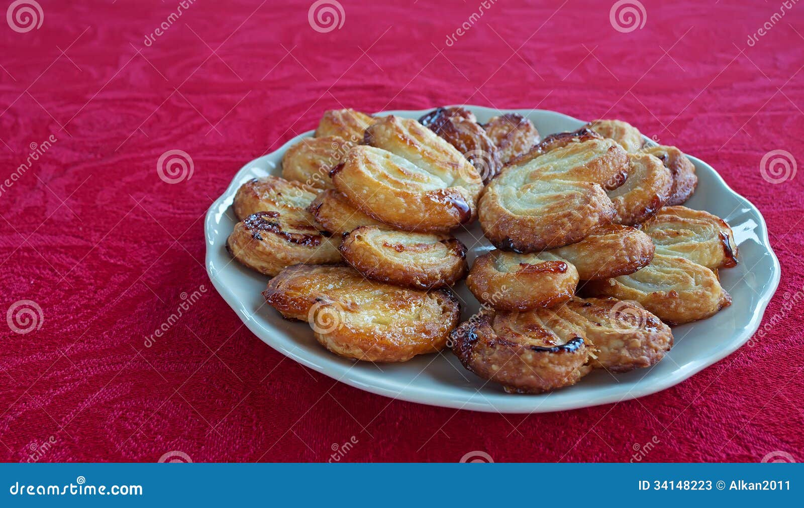 Fan-shaped pastries stock image. Image of serving, nutritious - 34148223