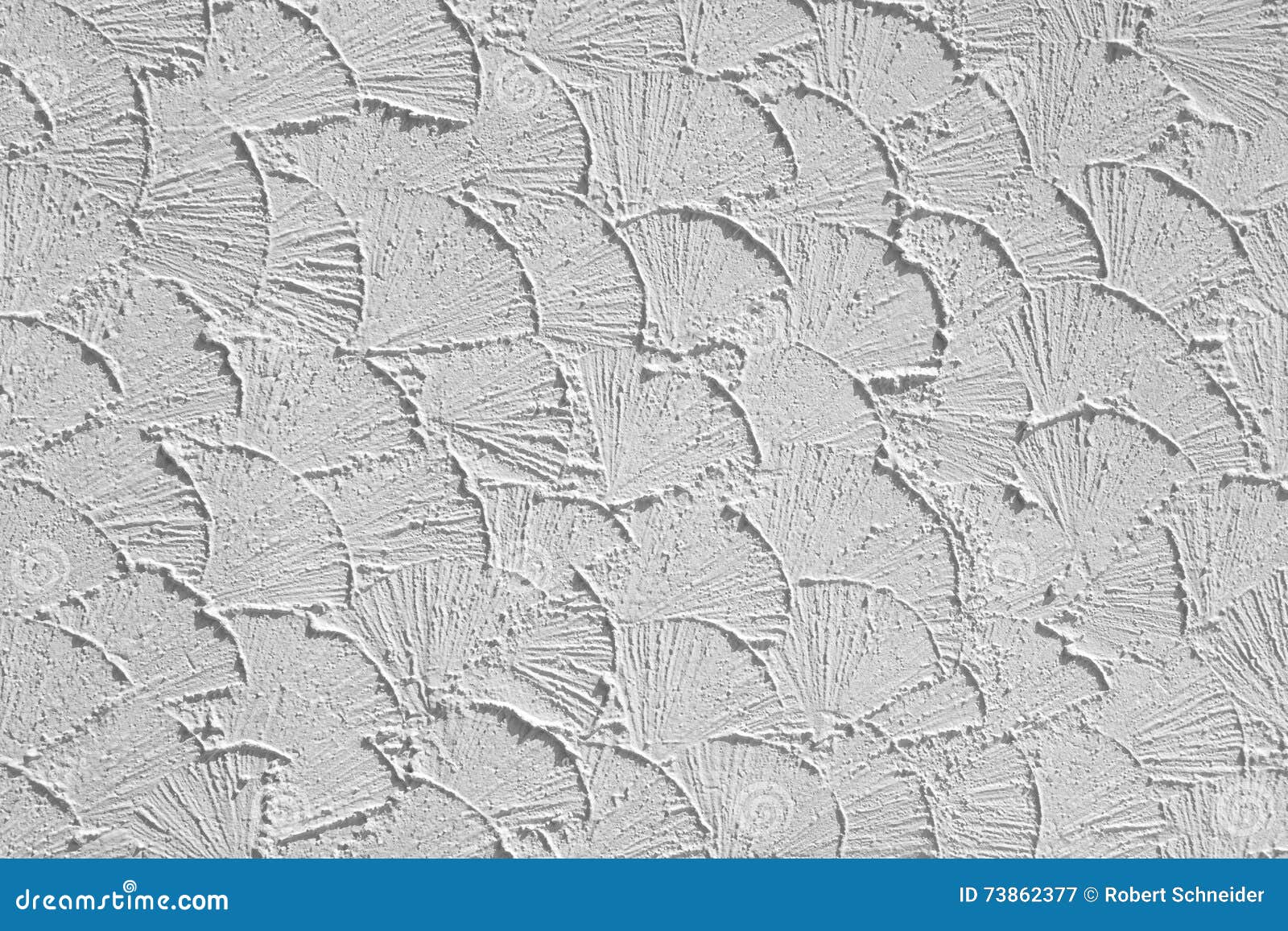 Fan-shaped Pattern in Rough Plaster Stock Image - Image of house, sunny ...