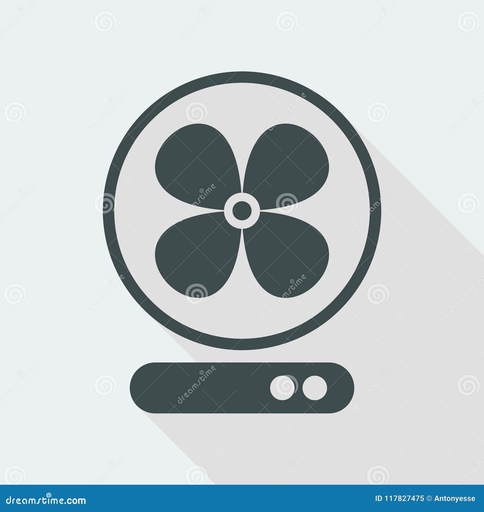 Fan Symbol - Vector Web Icon Stock Vector - Illustration of rotate ...
