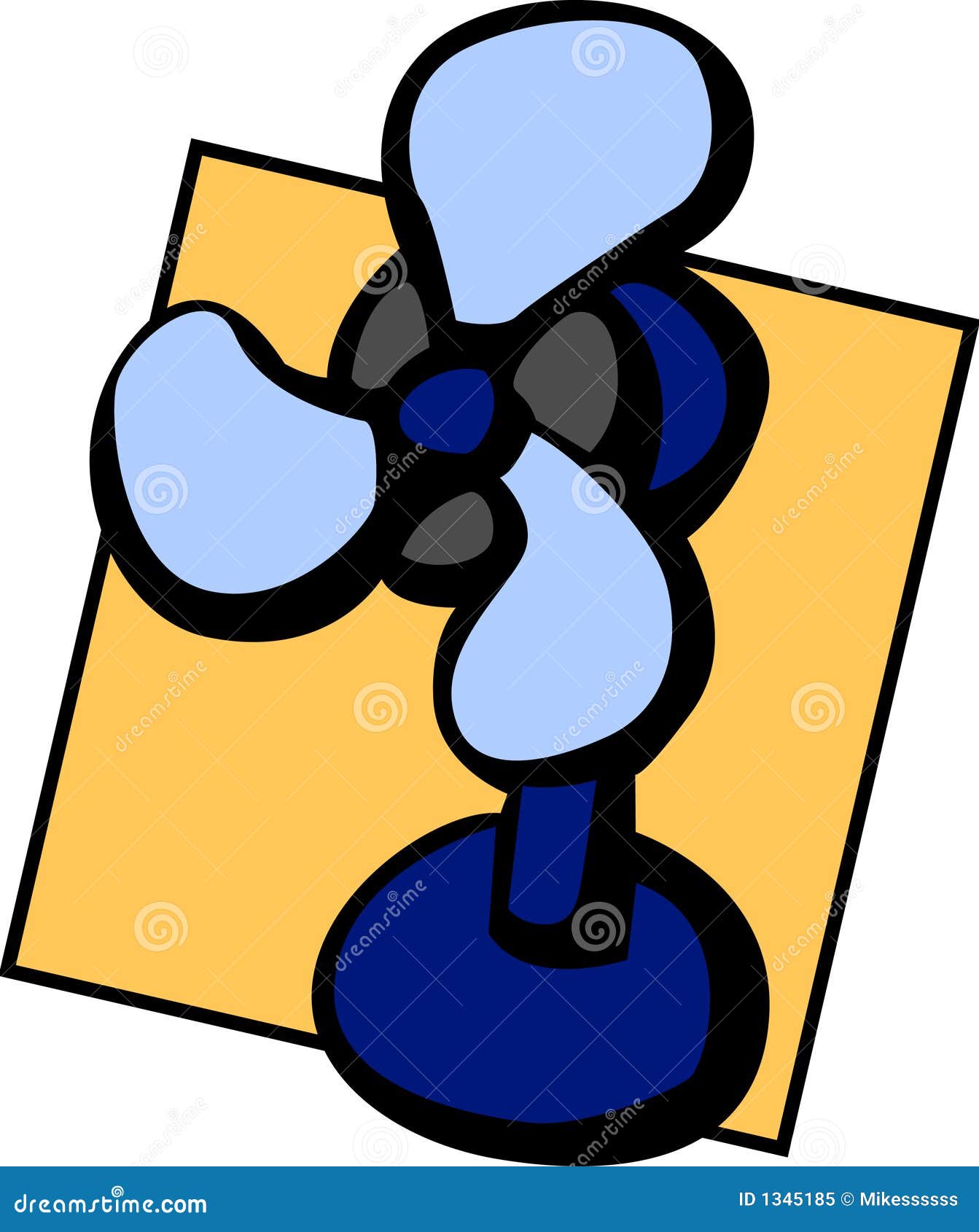 Fan vector illustration stock vector. Illustration of rotate - 1345185