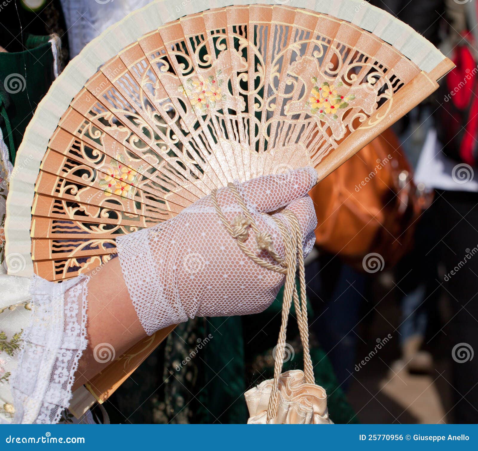 Fan, venice carnival stock photo. Image of italian, lace - 25770956