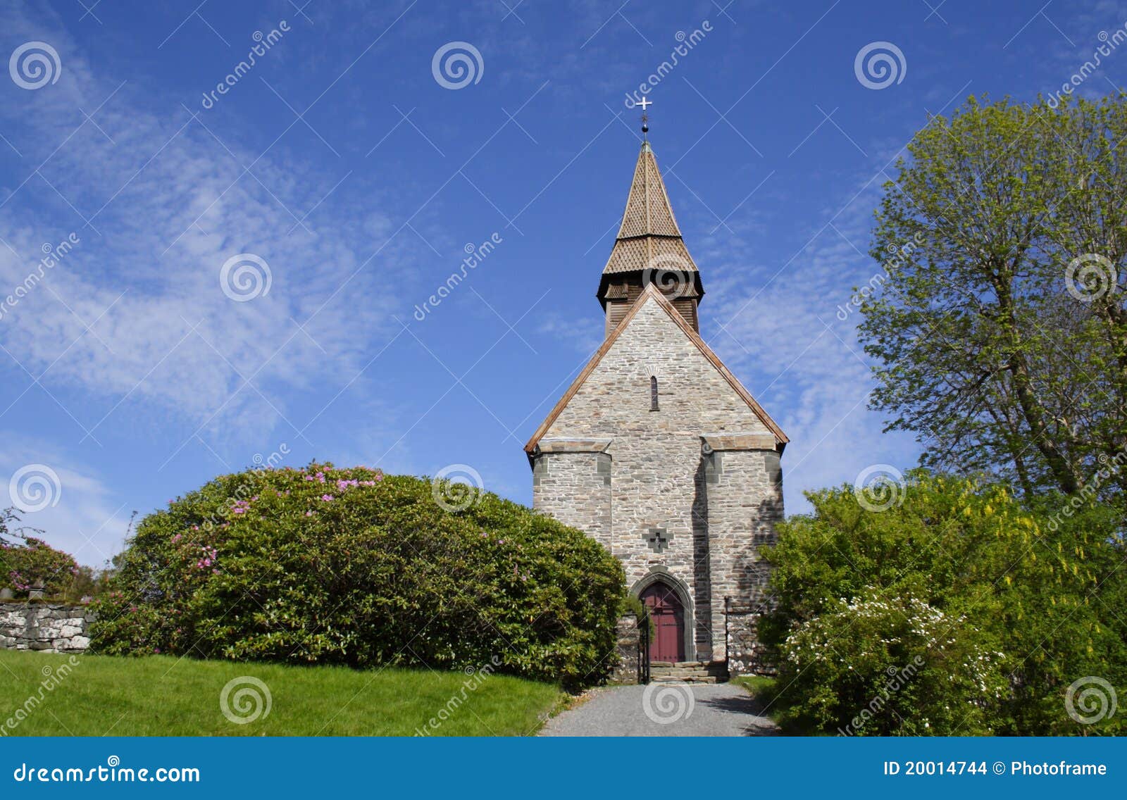 Fana Church in Norway during the Summer Stock Photo - Image of norway ...