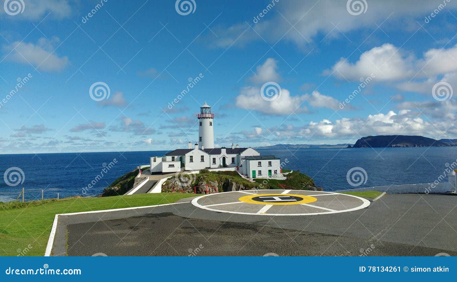 Fanad head lighthouse stock image. Image of ocean, head - 78134261