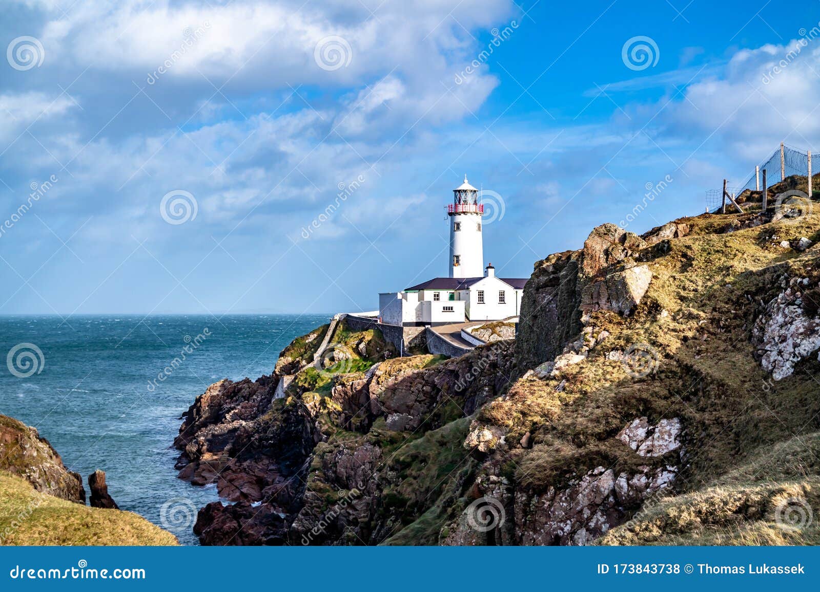 Fanad Head Lighthouse at Fanad Point in County Donegal, Republic of ...