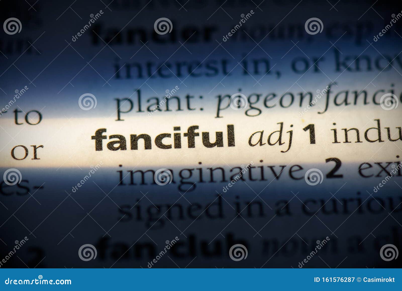 Fanciful stock image. Image of dictionary, word, printed - 161576287