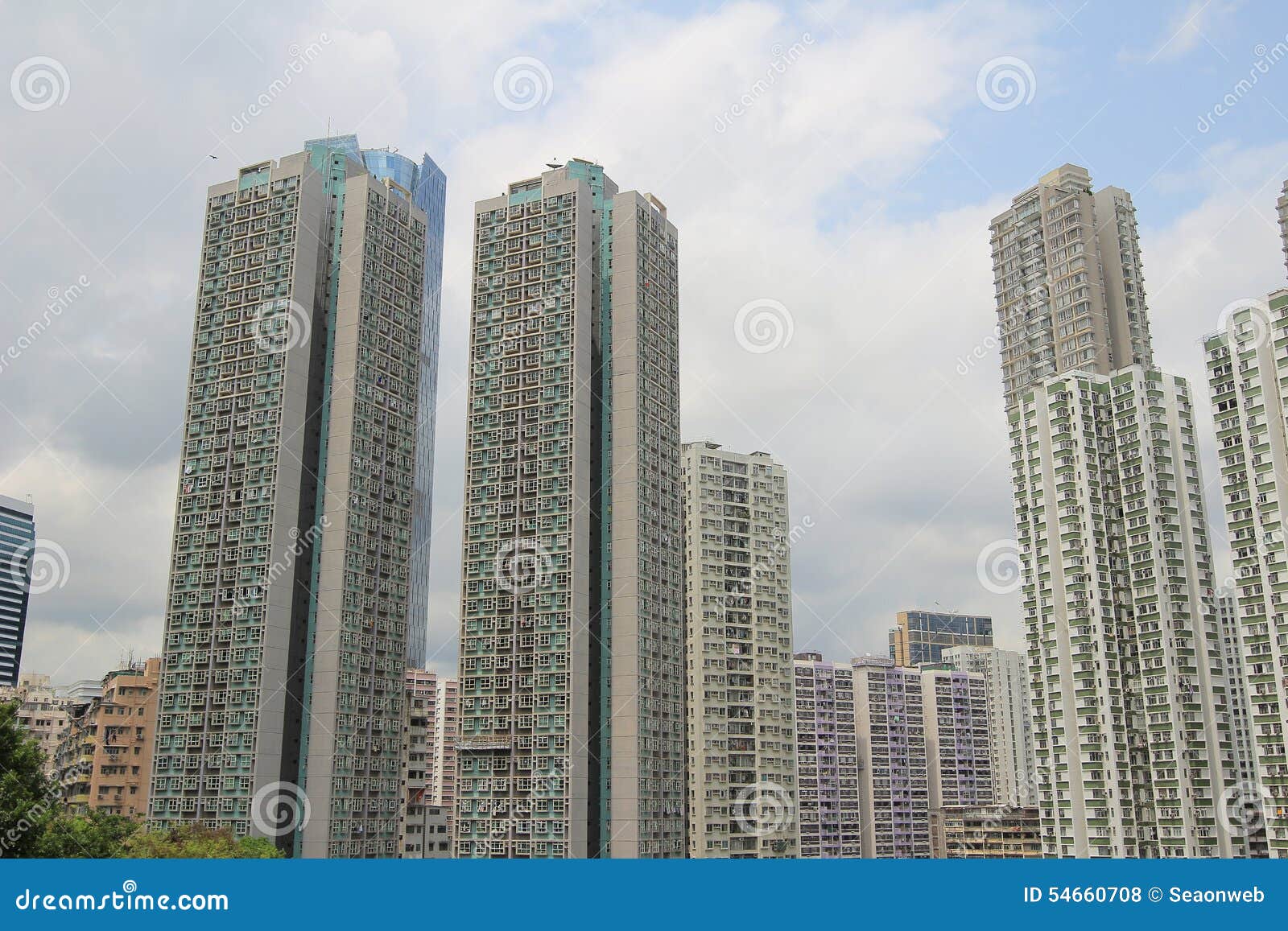 Fancy Apartment Building in Hong Kong Editorial Stock Photo - Image of ...