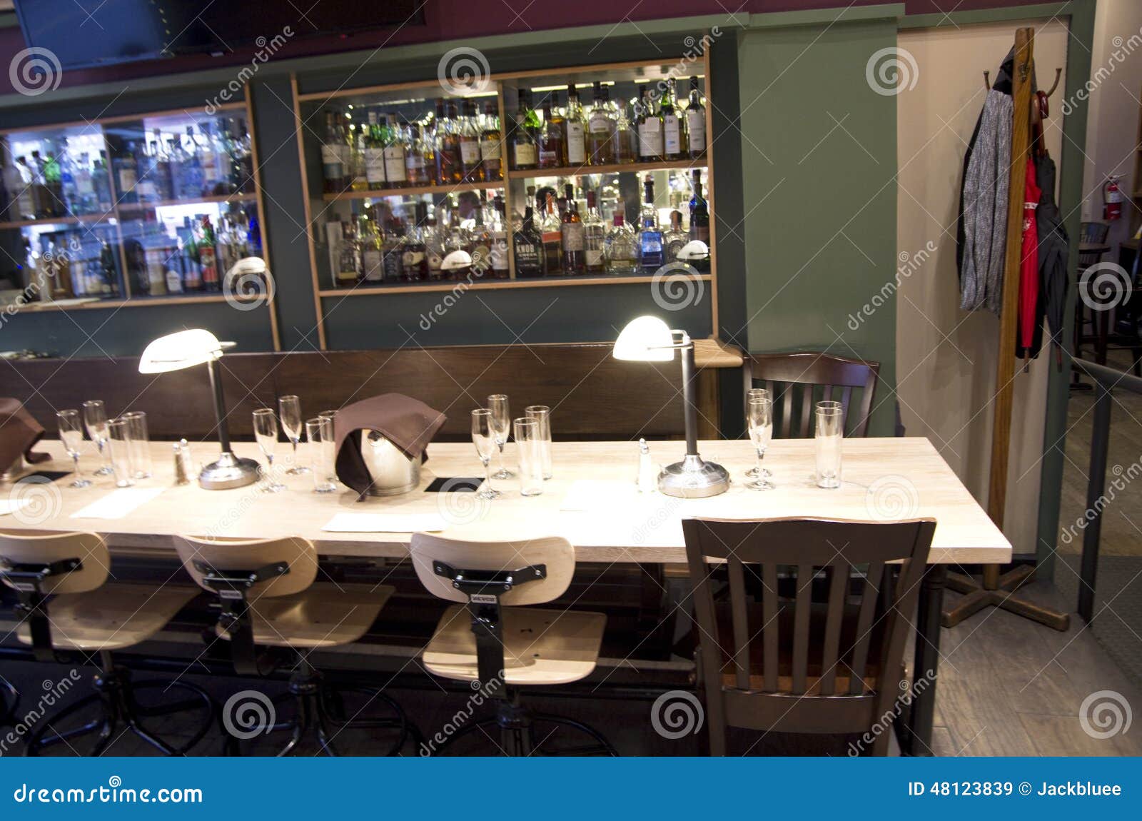 Fancy bar restaurant editorial stock image. Image of interiors - 48123839