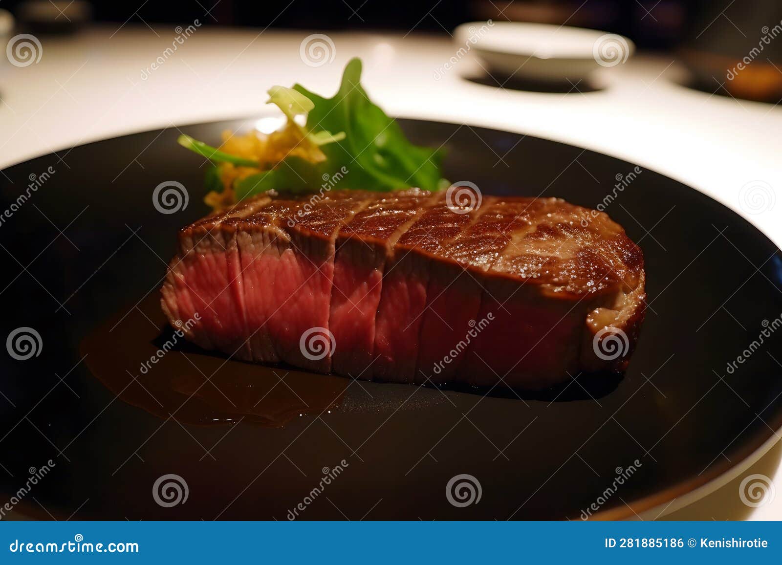 Fancy Beef Steak Dinner, Generative AI Stock Illustration ...