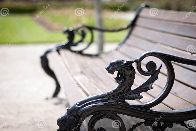 Fancy bench stock image. Image of handcraft, empty, park - 17089667