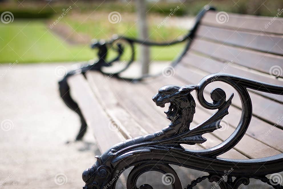 Fancy bench stock image. Image of handcraft, empty, park - 17089667