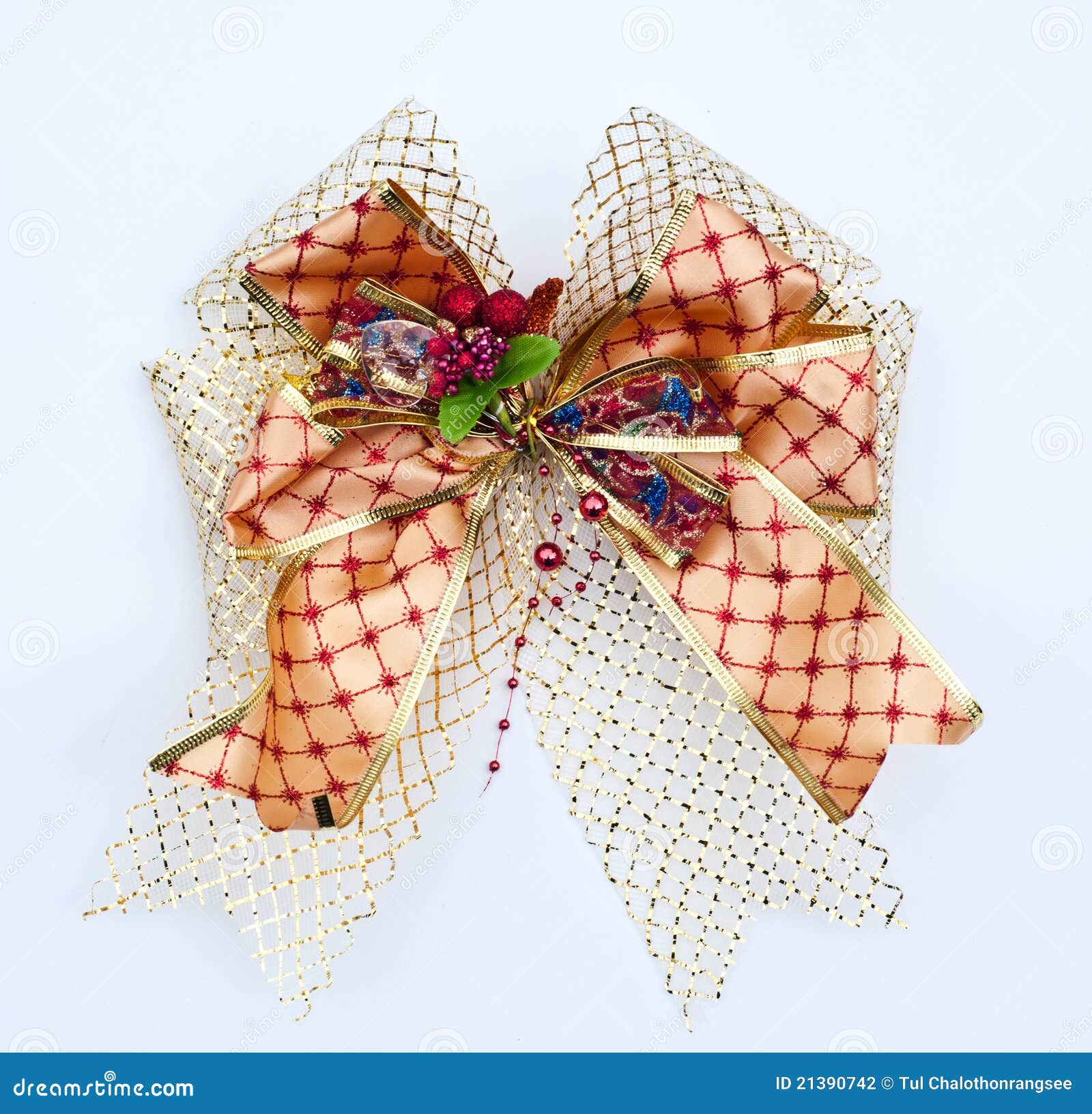 Fancy bow on white stock photo. Image of decoration, silk - 21390742