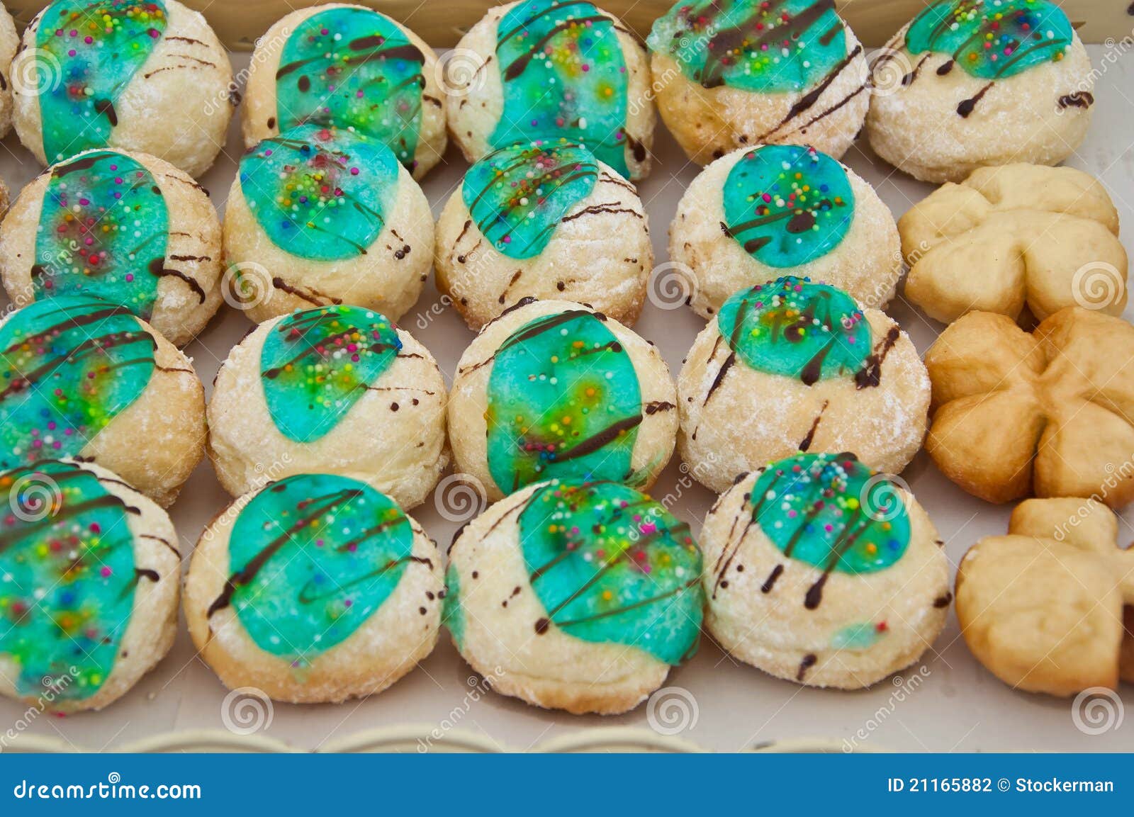 Fancy Bread with Green Jelly Stock Photo - Image of eating, ingredient ...