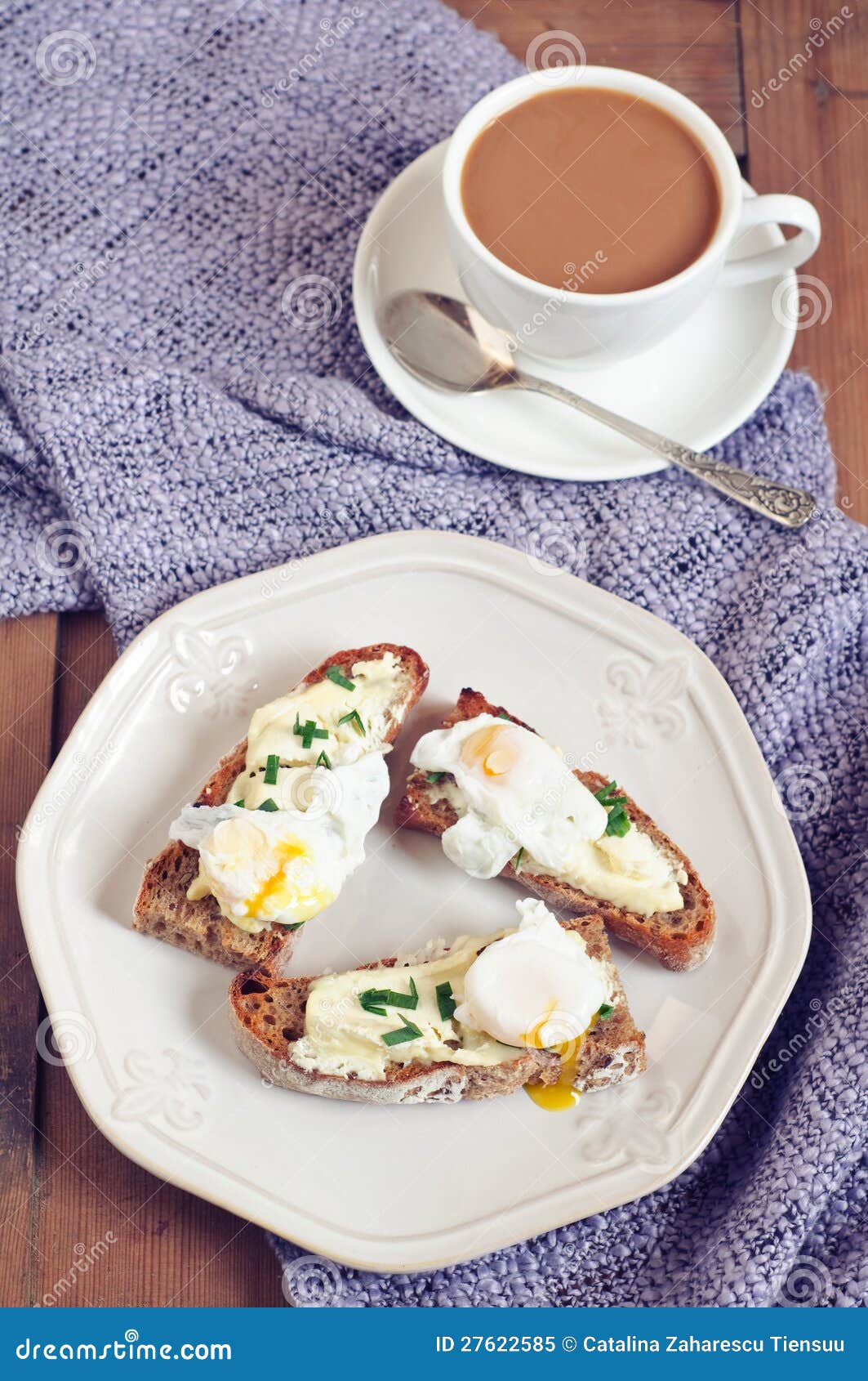 Fancy breakfast stock image. Image of eggs, bread, soft - 27622585
