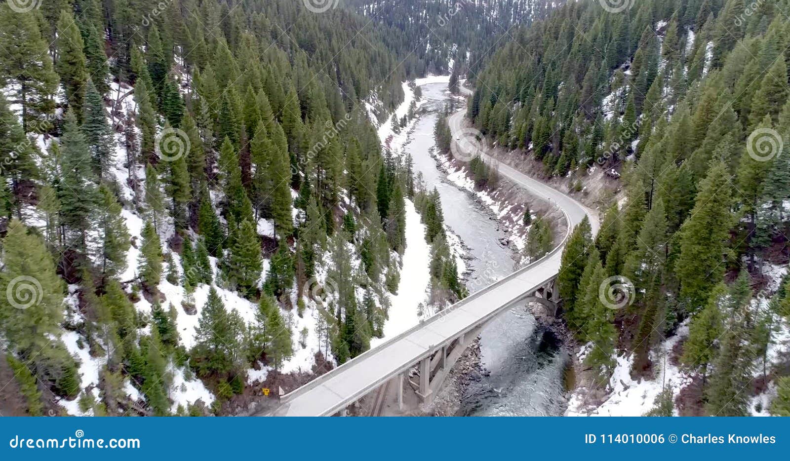 Idaho Famous Rainbow Bridge Cross the Payette River in Idaho Stock ...