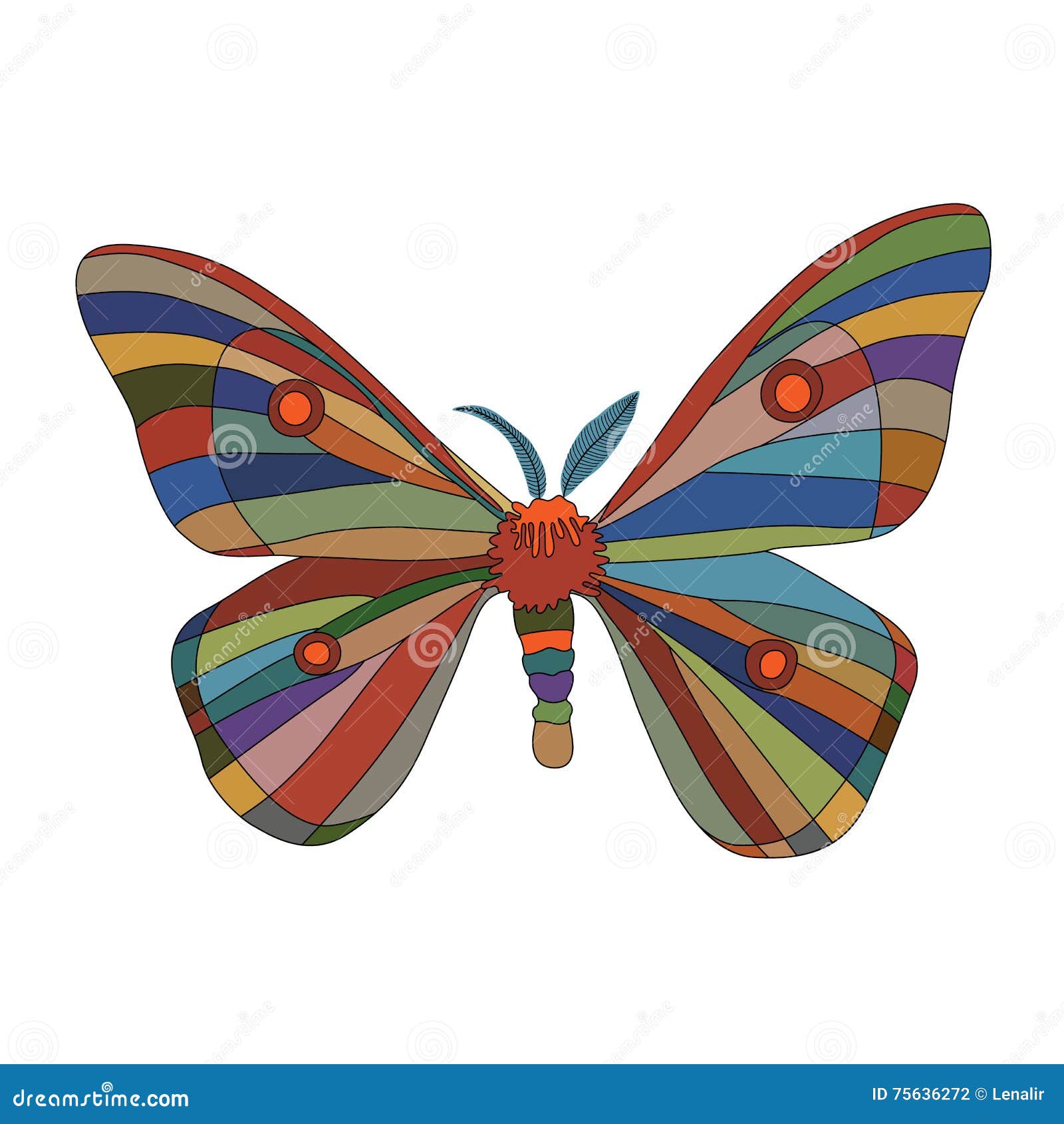 Fancy butterfly stock vector. Illustration of unusual - 75636272