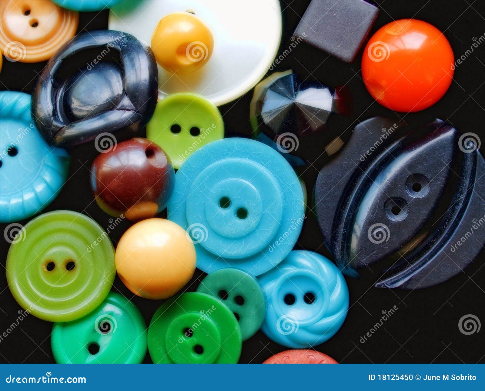 Fancy Buttons stock photo. Image of bakelite, fastener - 18125450