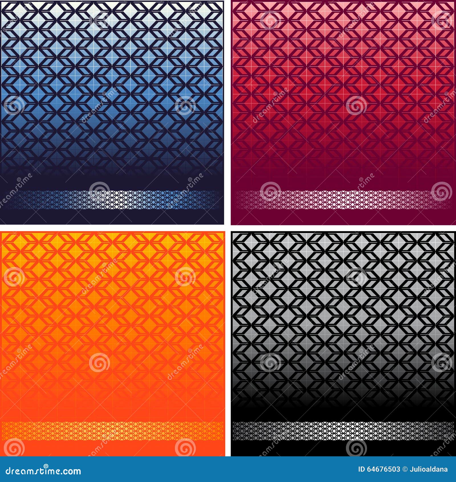 Fancy Card with Geometric Background Vector Set Stock Vector ...