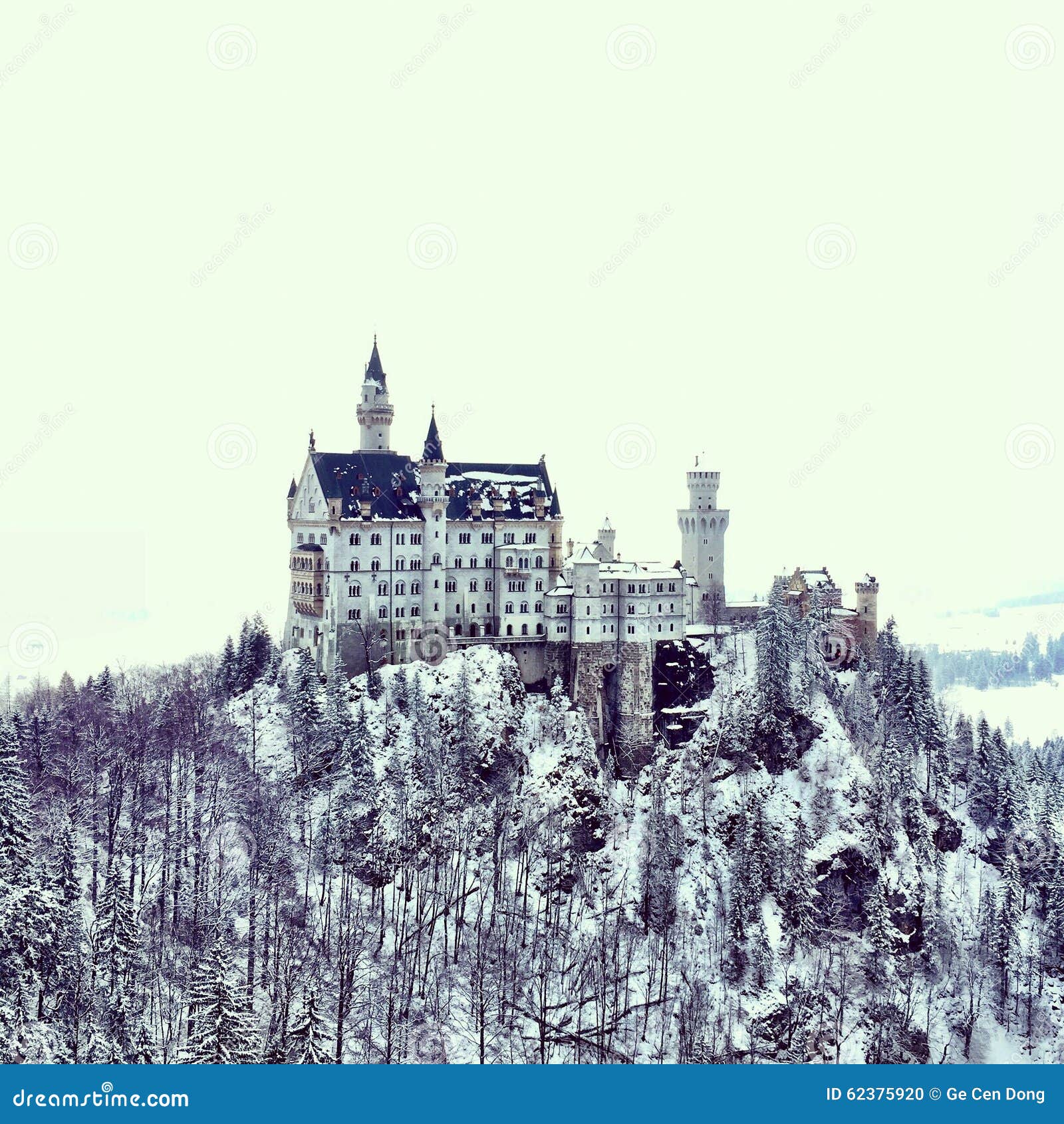 The fancy Castle stock photo. Image of disney, winter - 62375920