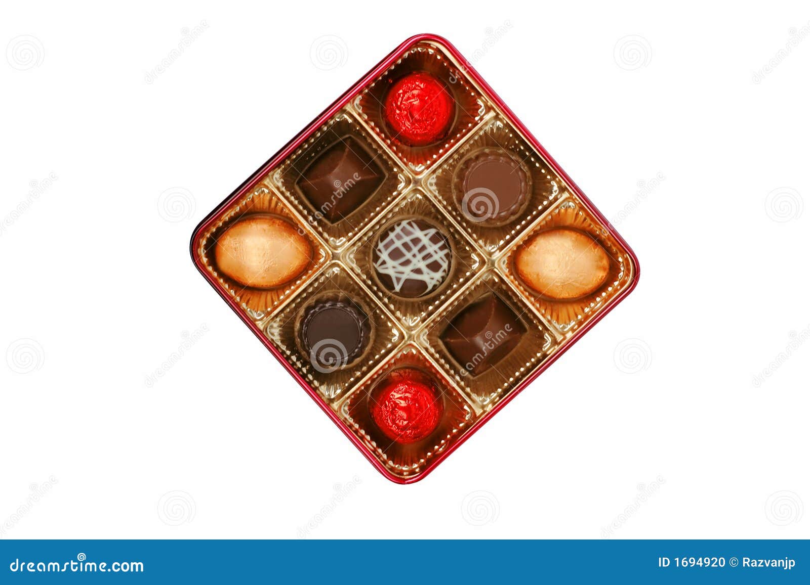 Fancy chocolate box stock photo. Image of dessert, delicious - 1694920