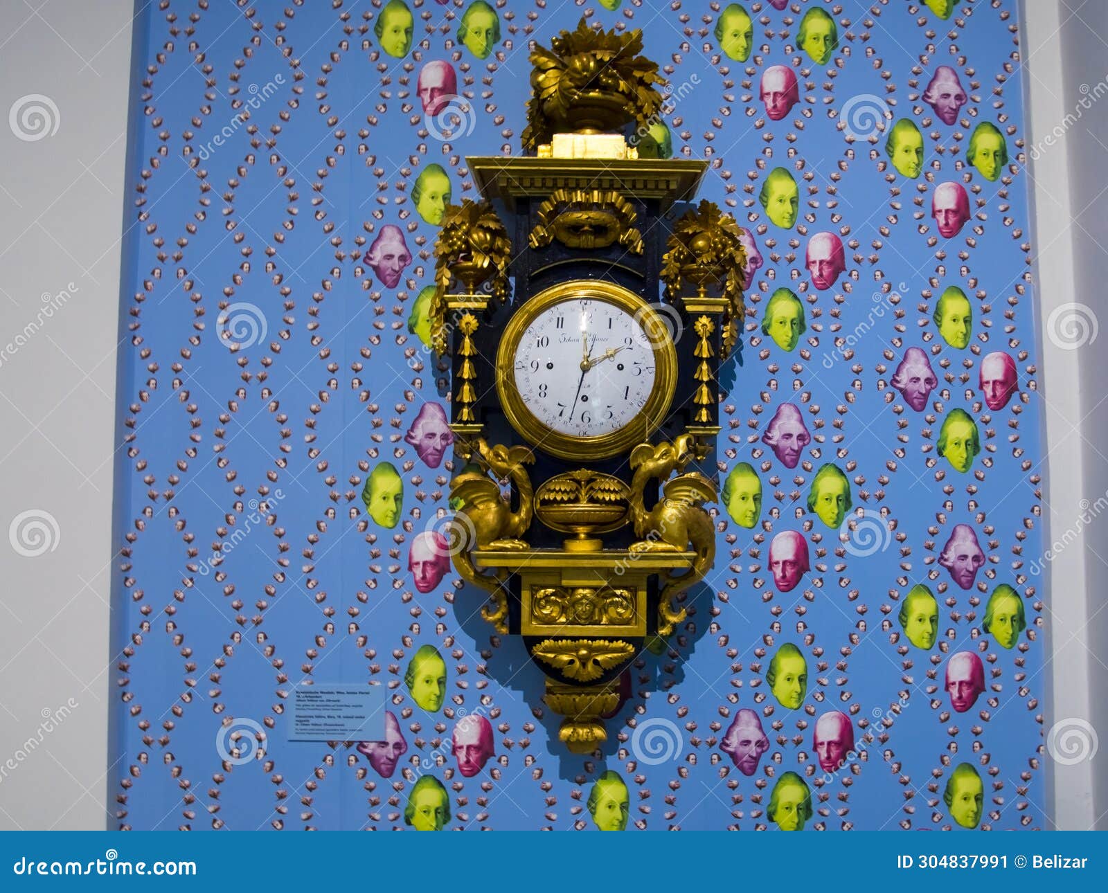 Fancy Clock in the Esterhazy Palace Editorial Photo - Image of ...