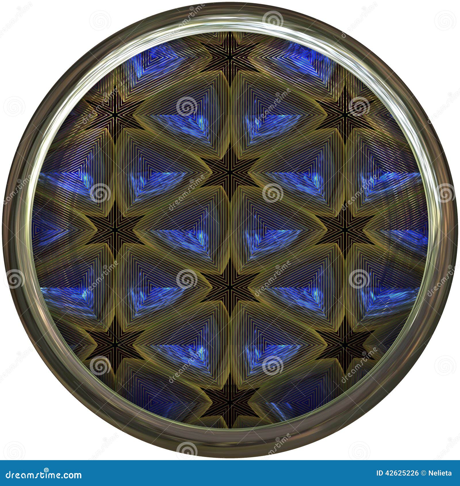 Fancy colored round button stock illustration. Illustration of button ...