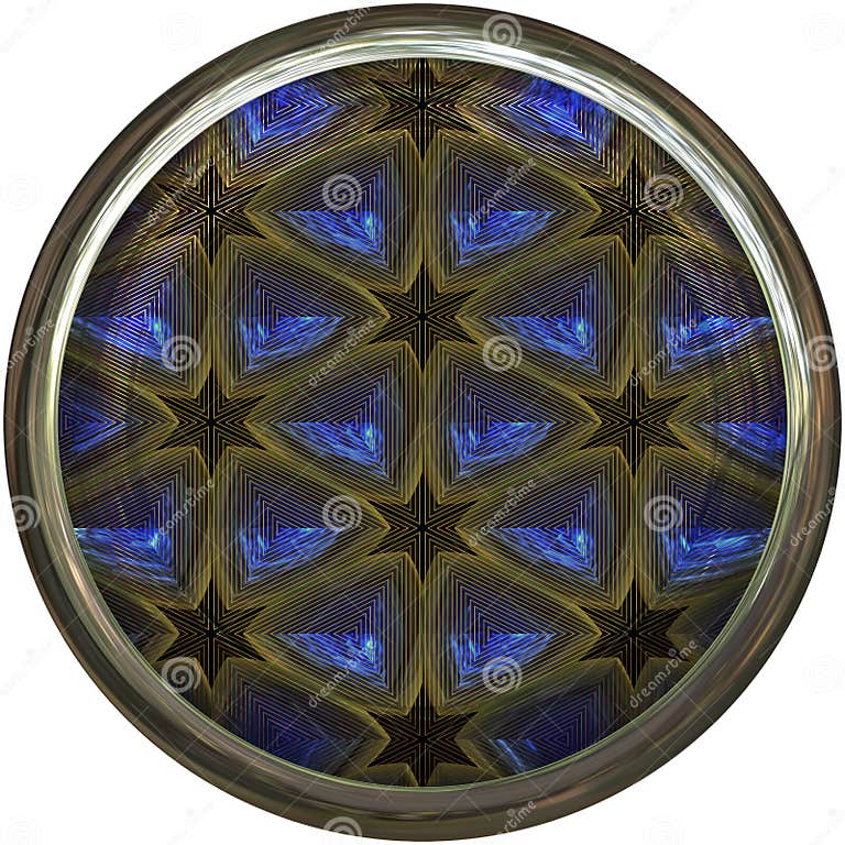 Fancy colored round button stock illustration. Illustration of button ...