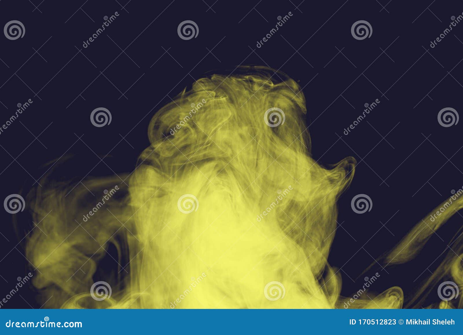 Fancy Colored Smoke. Curls and Clouds of Colored Smoke Stock Image ...