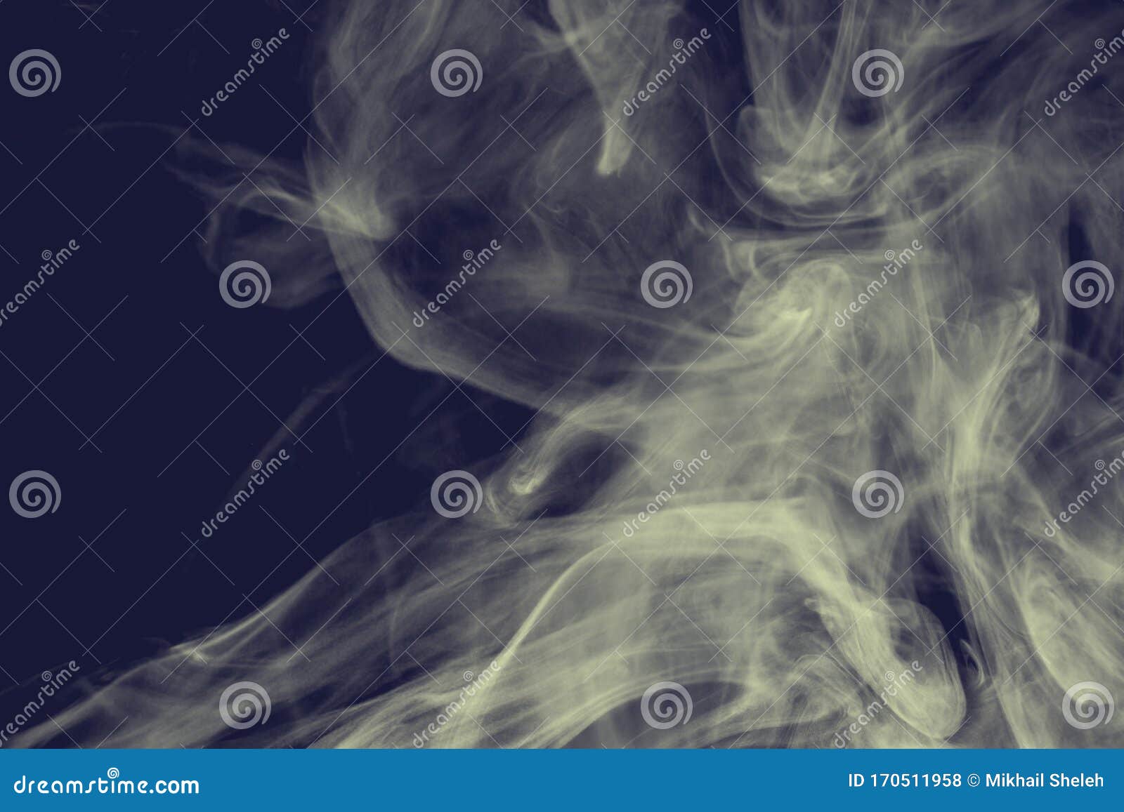 Fancy Colored Smoke. Curls and Clouds of Colored Smoke Stock Photo ...