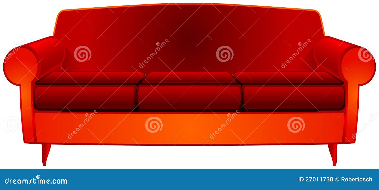 Fancy couch stock vector. Illustration of refreshment - 27011730