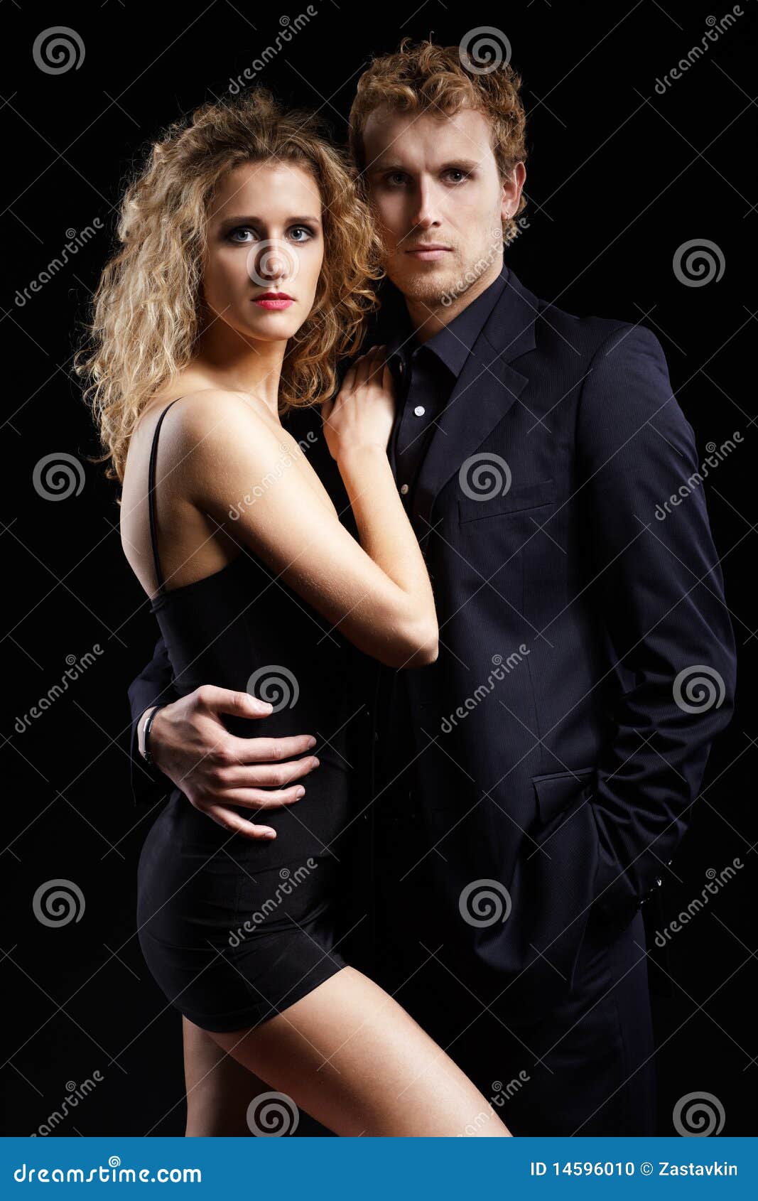 Fancy couple stock photo. Image of portrait, love, blond - 14596010
