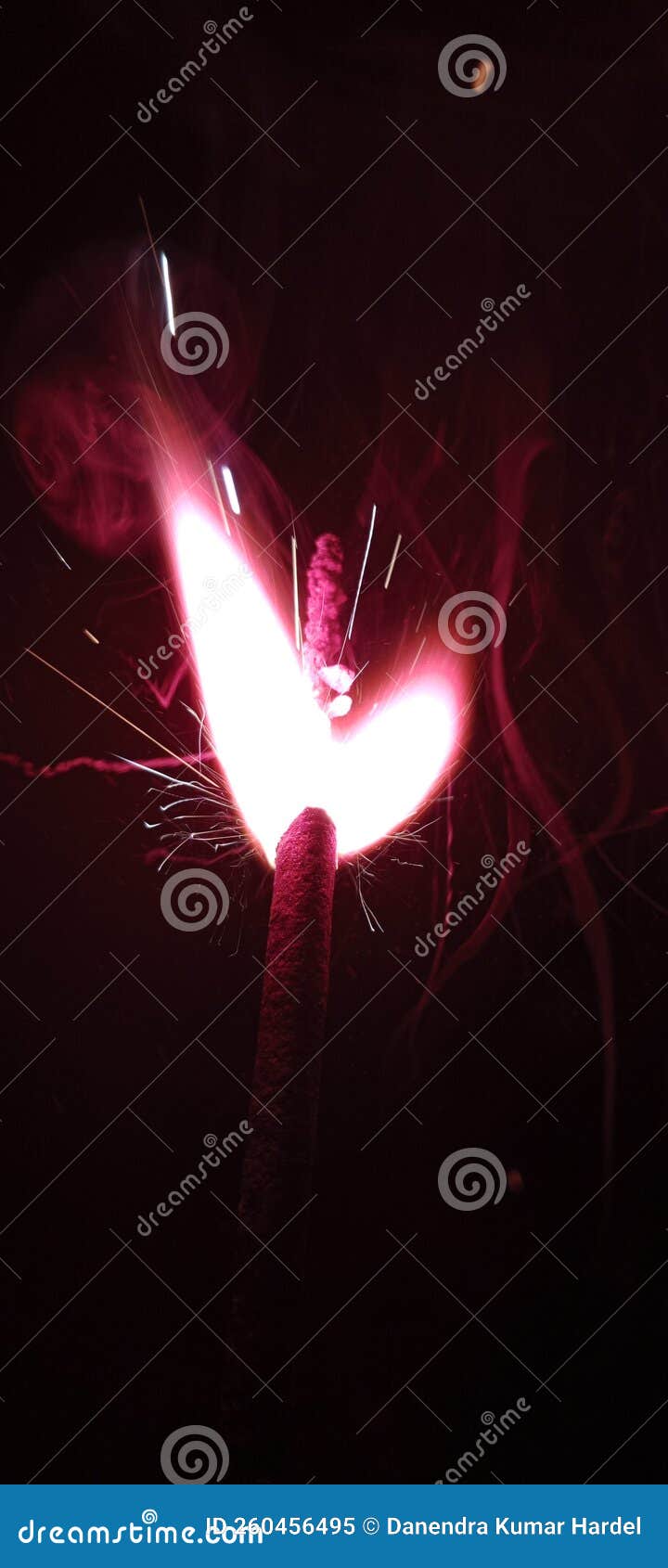 Fancy Crackers Fuljhadi during Chhoti Diwali. Stock Image - Image of ...