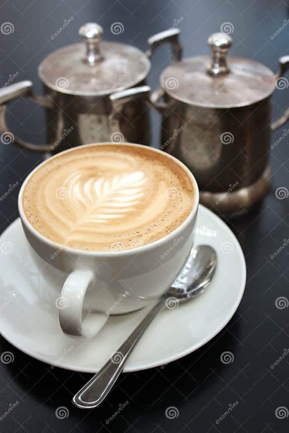 Fancy Cup of Coffee stock image. Image of milk, drink - 16247955
