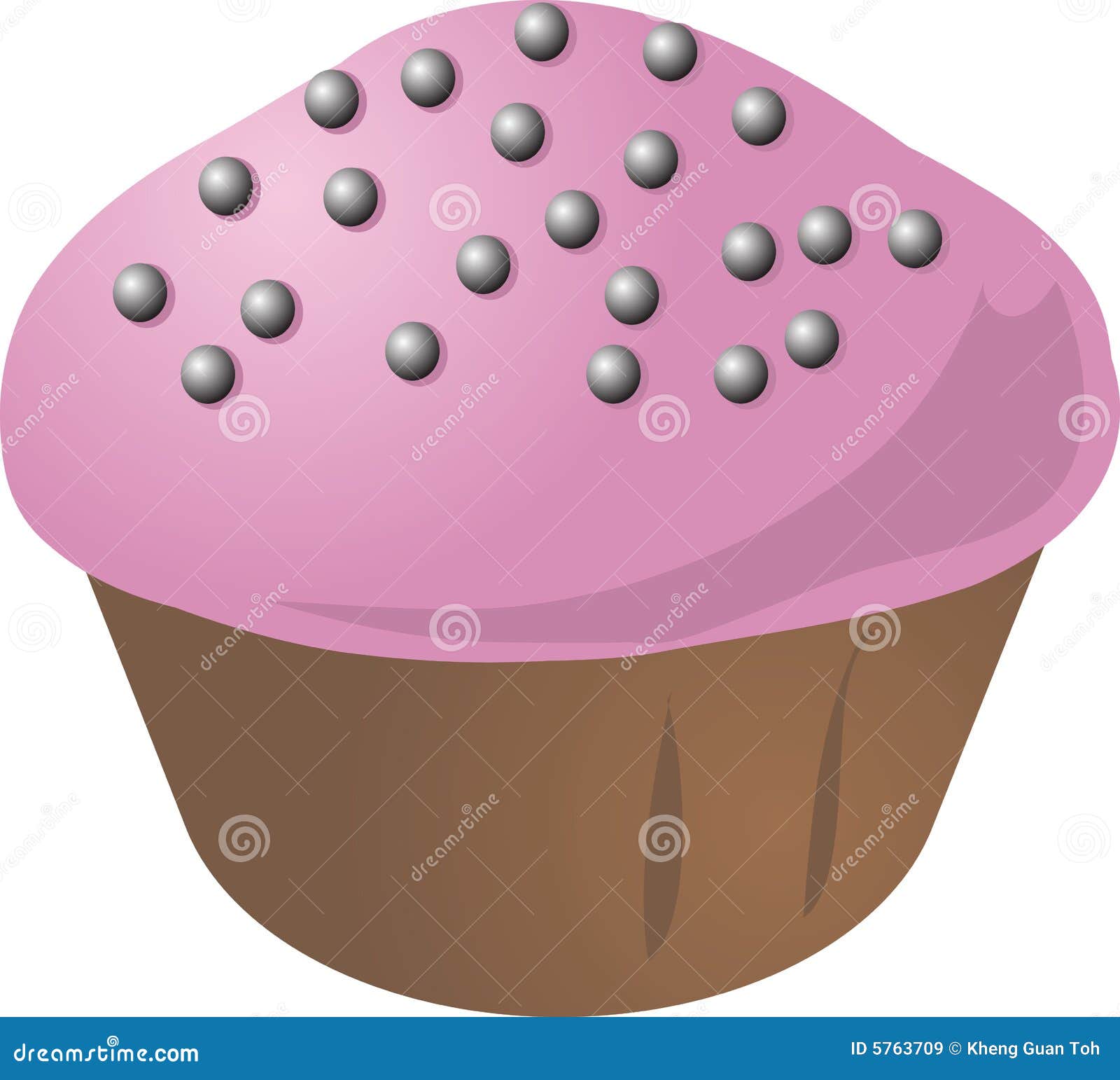 Fancy cupcake stock illustration. Illustration of fluffy - 5763709