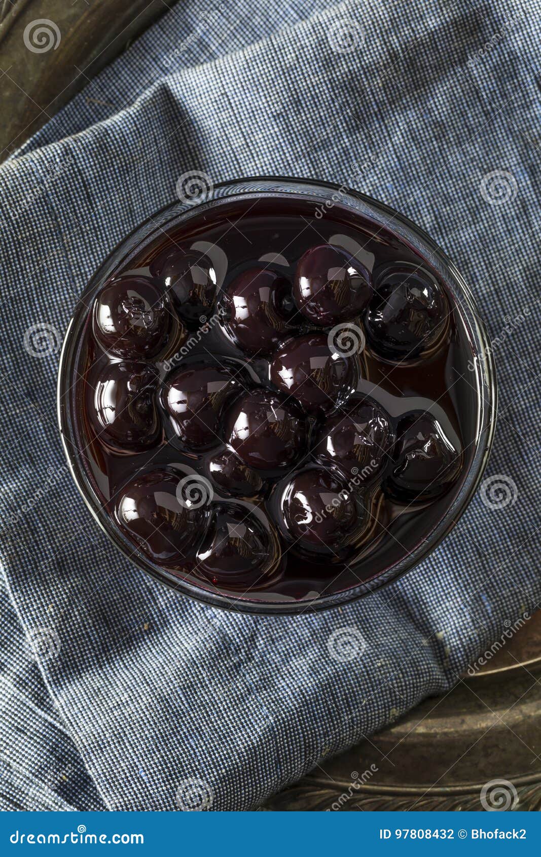 Fancy Dark Maraschino Cocktail Cherries Stock Photo - Image of sweet ...