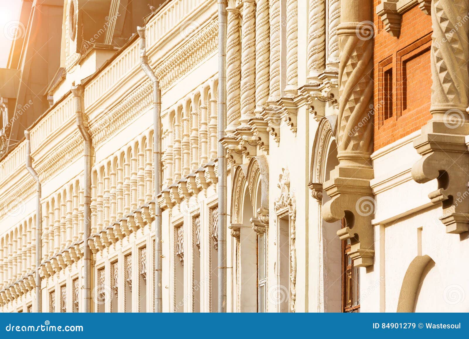 Fancy decorated facade stock image. Image of decor, house - 84901279