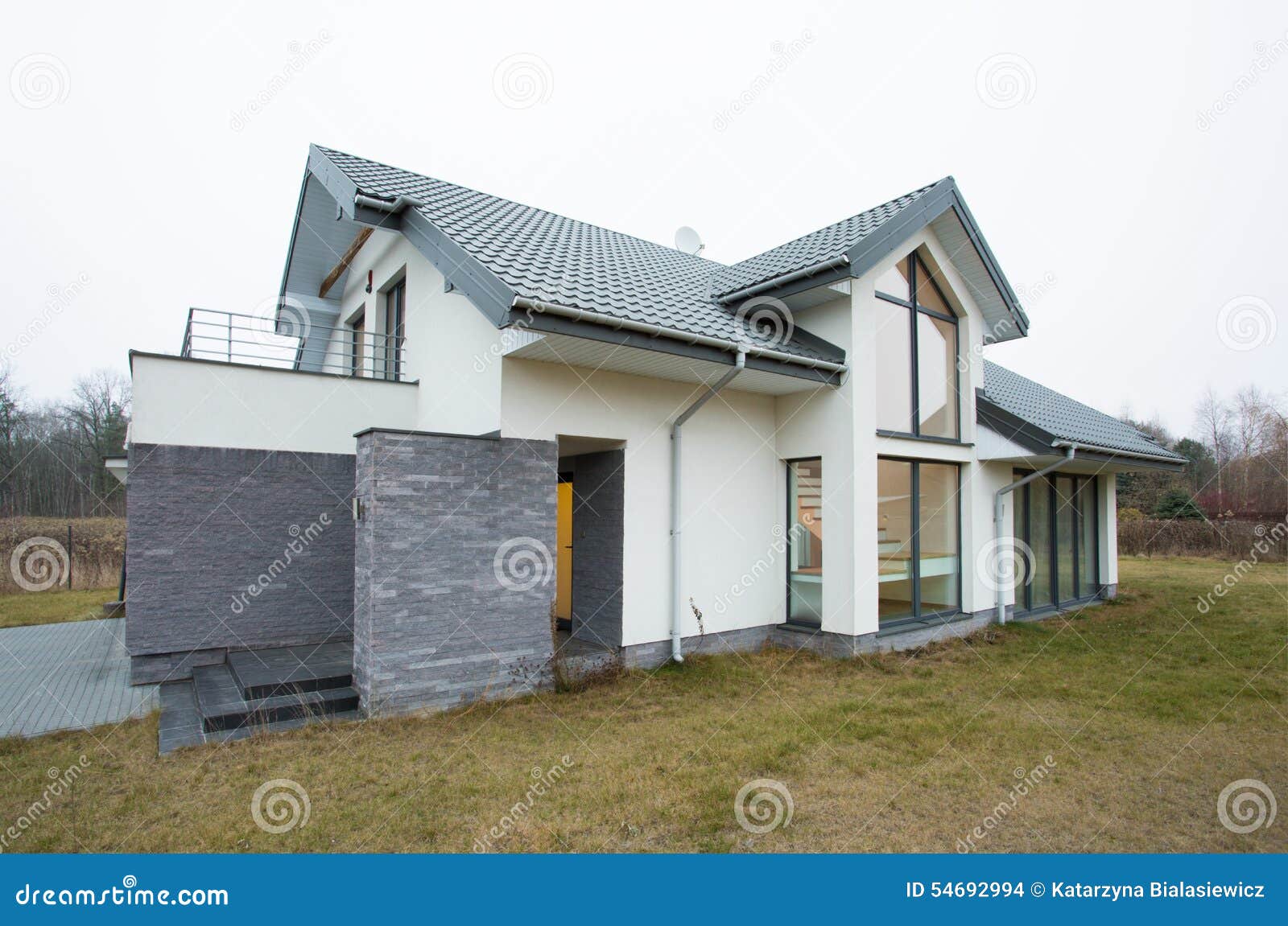 Fancy design of residence stock photo. Image of garden - 54692994