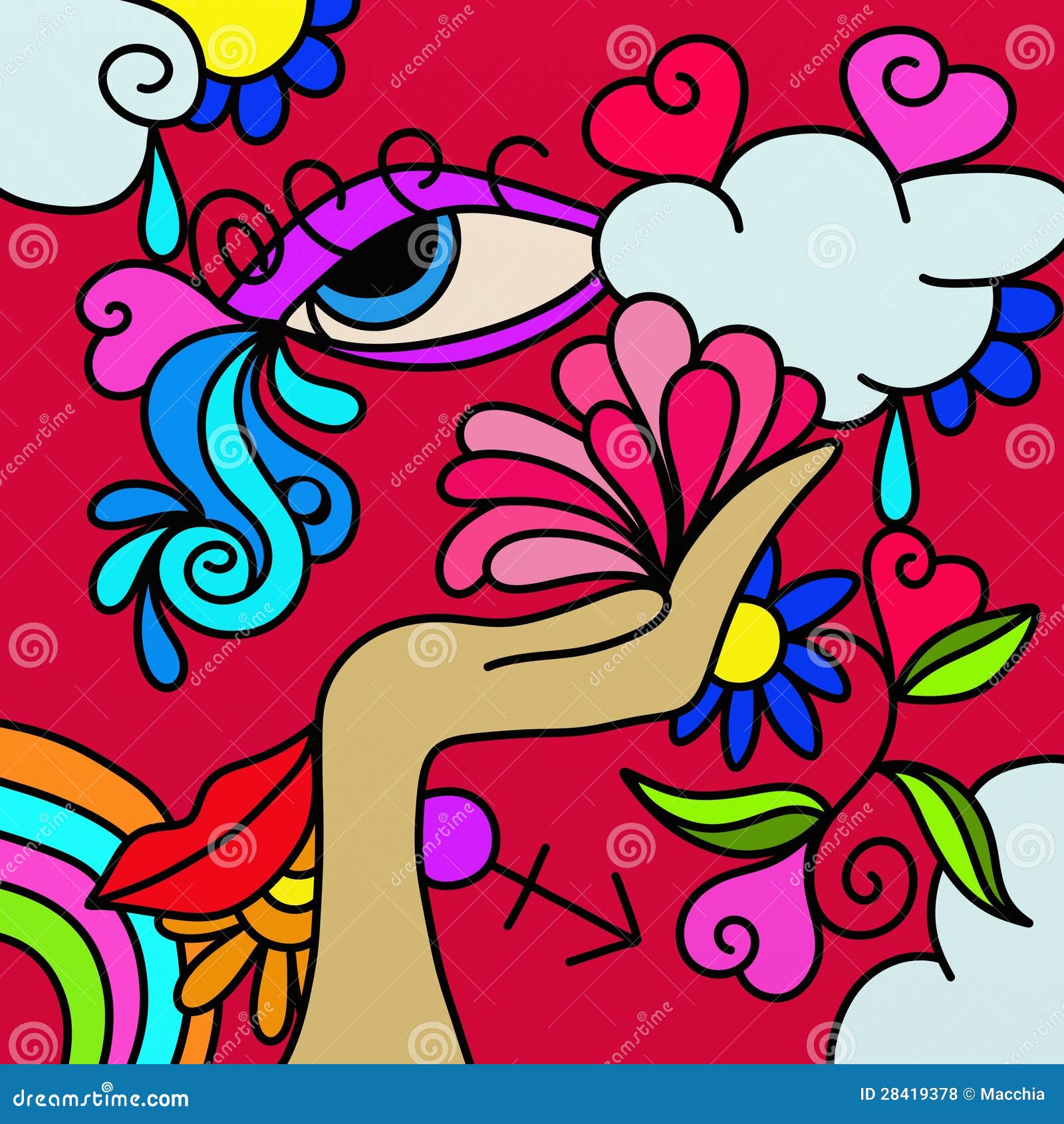 Fancy designs stock illustration. Illustration of mouth - 28419378