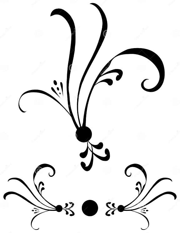 Fancy Detailed Decorations Art Stock Vector - Illustration of flourish ...