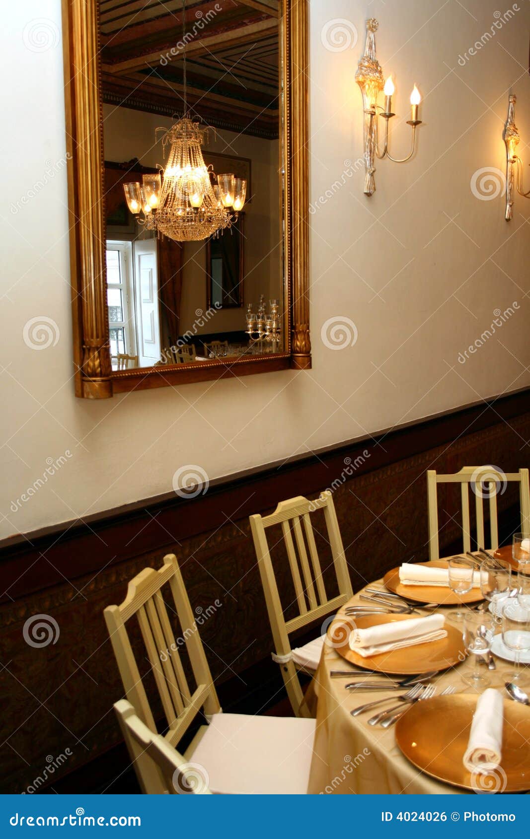 Fancy Dinner Centerpiece & Setting Stock Image | CartoonDealer.com ...