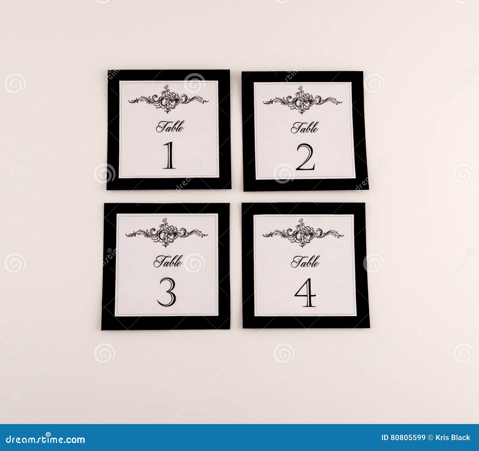 Fancy Dinner Table Numbers stock image. Image of sign - 80805599