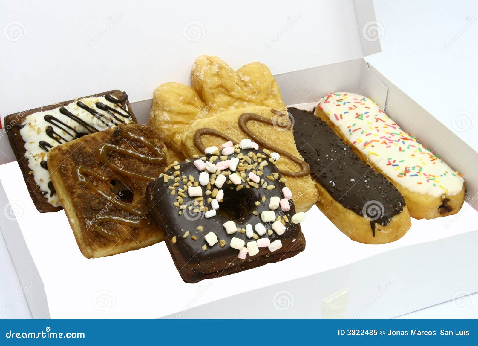 Fancy donuts stock image. Image of isolated, candy, cinnamon - 3822485