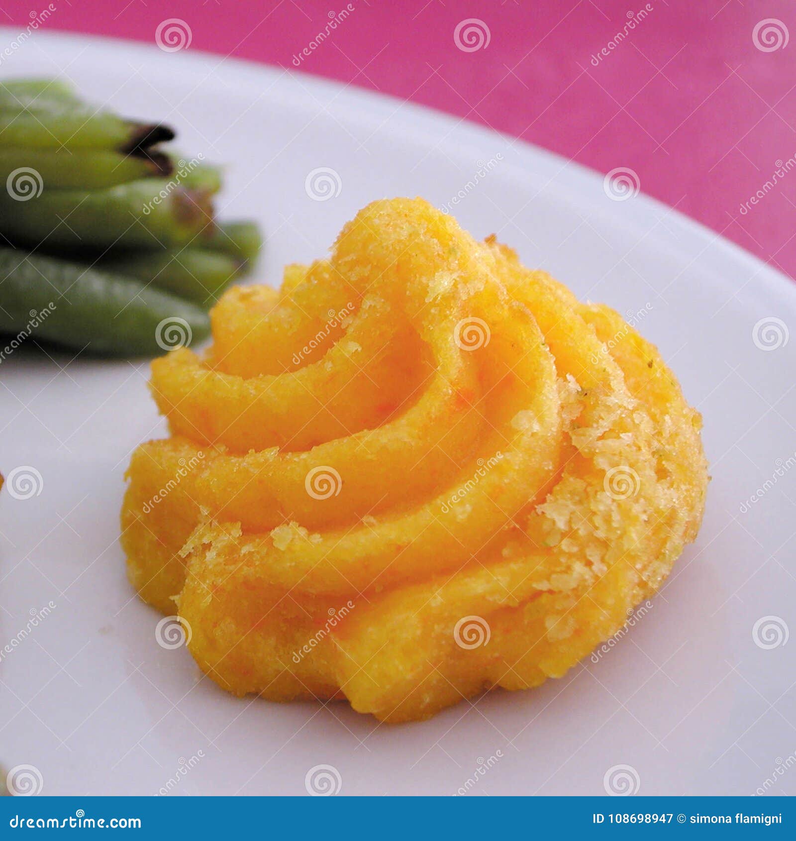 Fancy Duchesse Potatoes stock image. Image of herb, diet - 108698947