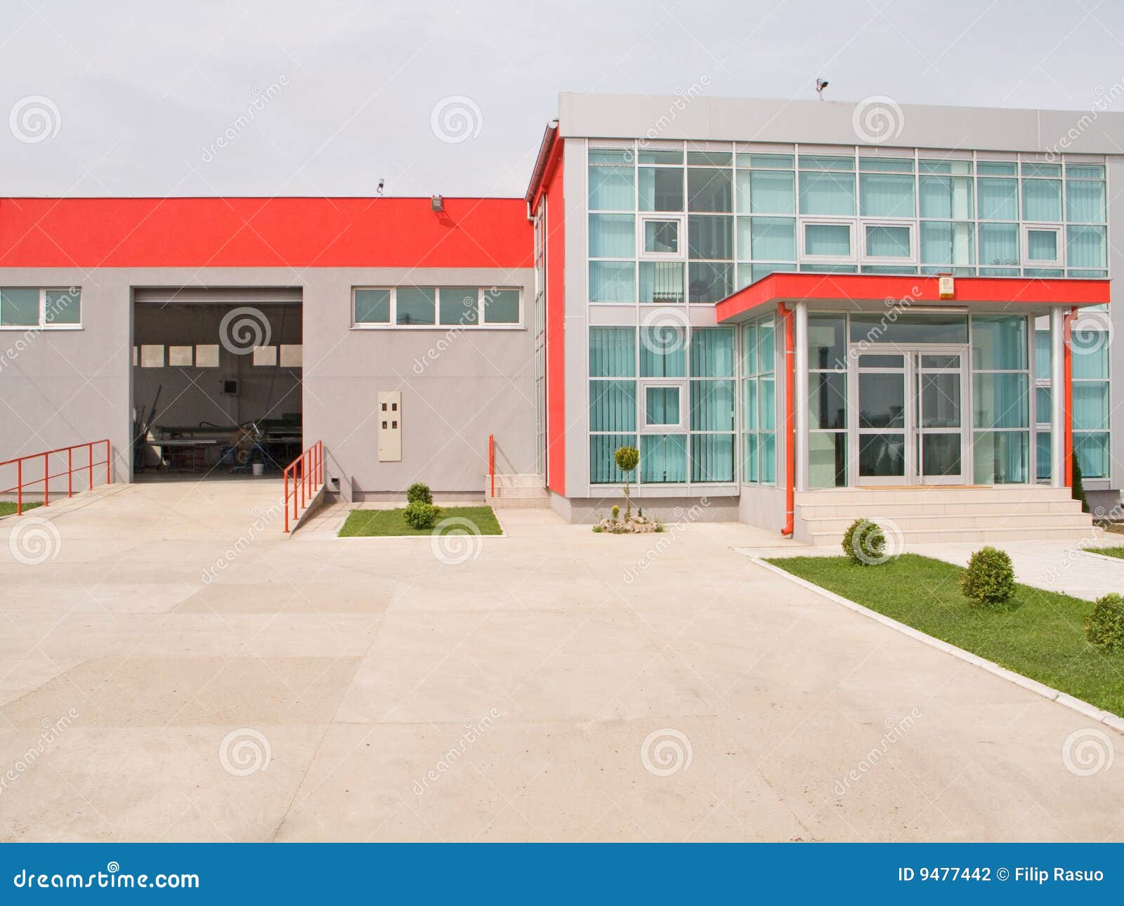 Fancy factory building stock photo. Image of object, fancy - 9477442