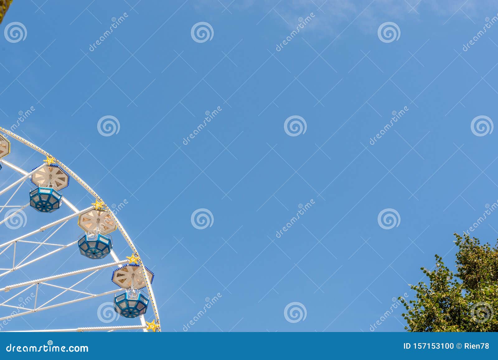 Fancy Fair Signs for Banners and Text with Blue Sky Stock Photo - Image ...